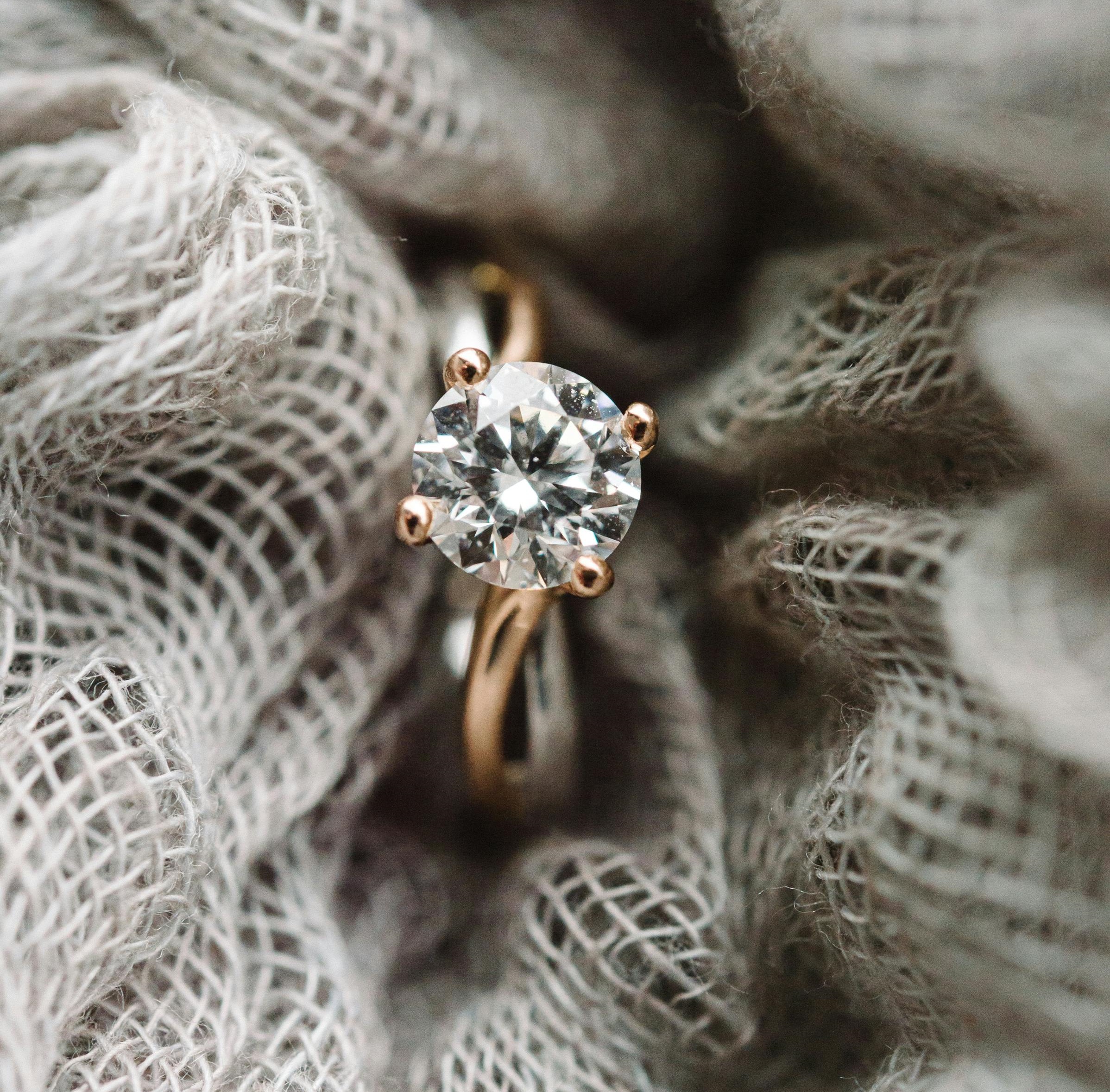 Perfect Solitaire Diamond Ring in Dubai - Dona Jewellers Dubai UAE